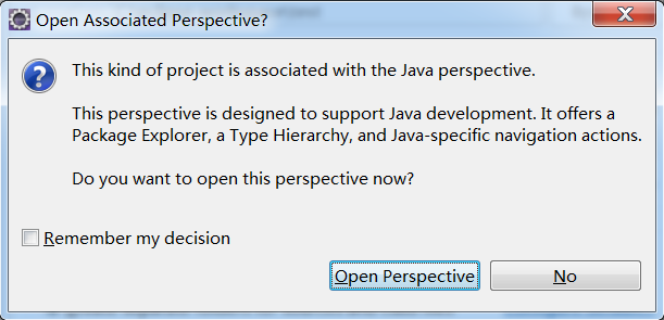Eclipse：创建java项目时Open Associated Perspective问题_open the java perspective-CSDN博客