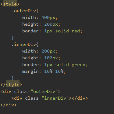 css中margin属性值百分比的使用_margin 百分比-CSDN博客