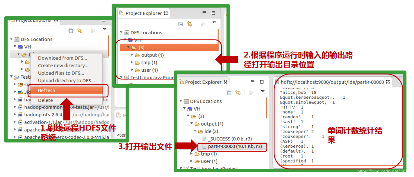 Linux(ubuntu)上使用eclipse配置hadoop开发环境详细步骤wordcount示例 2在lunix虚拟机安装eclipse并创建hadoop项目 Csdn博客 7597