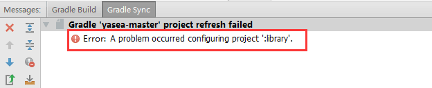 以module形式导入library出错：Error:A problem occurred configuring project ':library'._a problem occurred ...