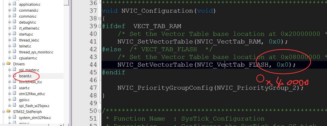 stm32f407 bootloader程序制作 bootloader（基于rtthread3.3.0 sfud easyflash等库） 升级APP（基于rtthread的app）_自制 ...
