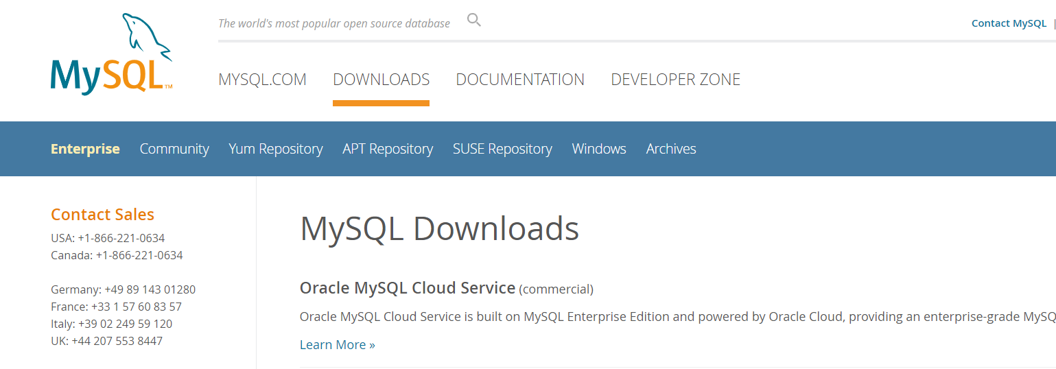 Mysql数据库的jdbc驱动jar包下载 程序员大本营