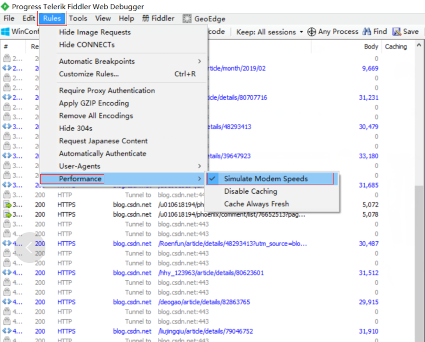 Fiddler设置弱网-CSDN博客