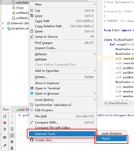pycharm中使用pyqt实现UI界面设计_帅帅的喜欢的博客-CSDN博客_pycharm ui