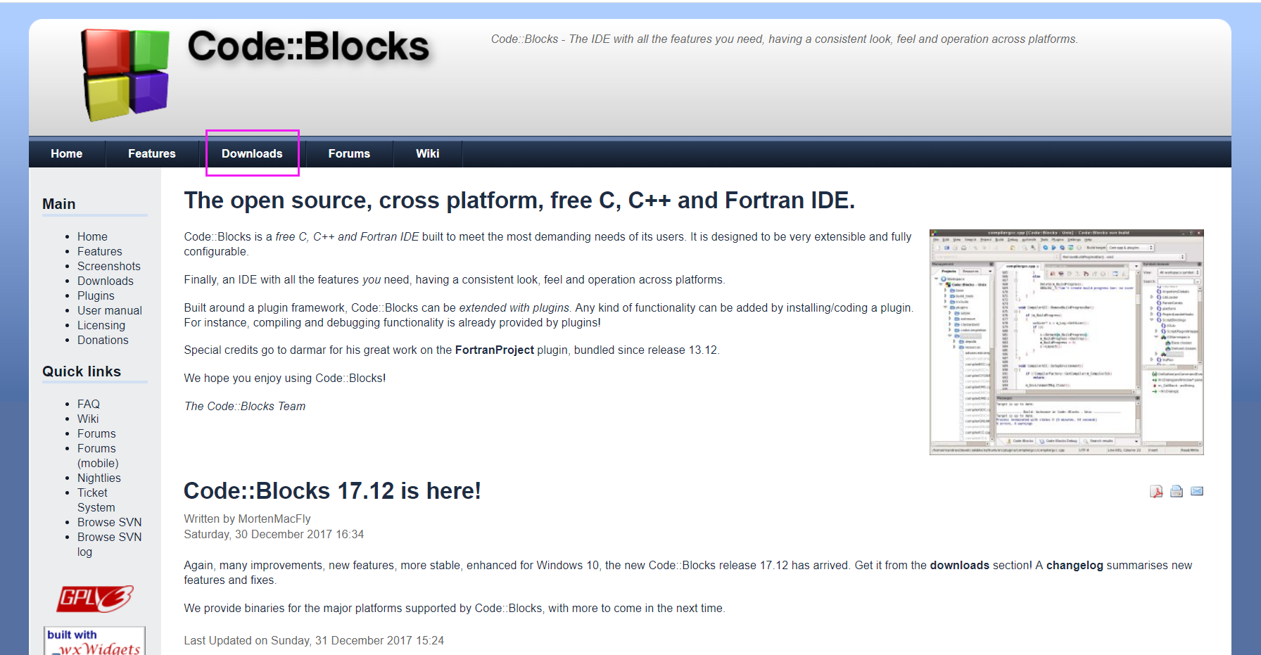 codeblocks的官网下载与安装 - 程序员大本营