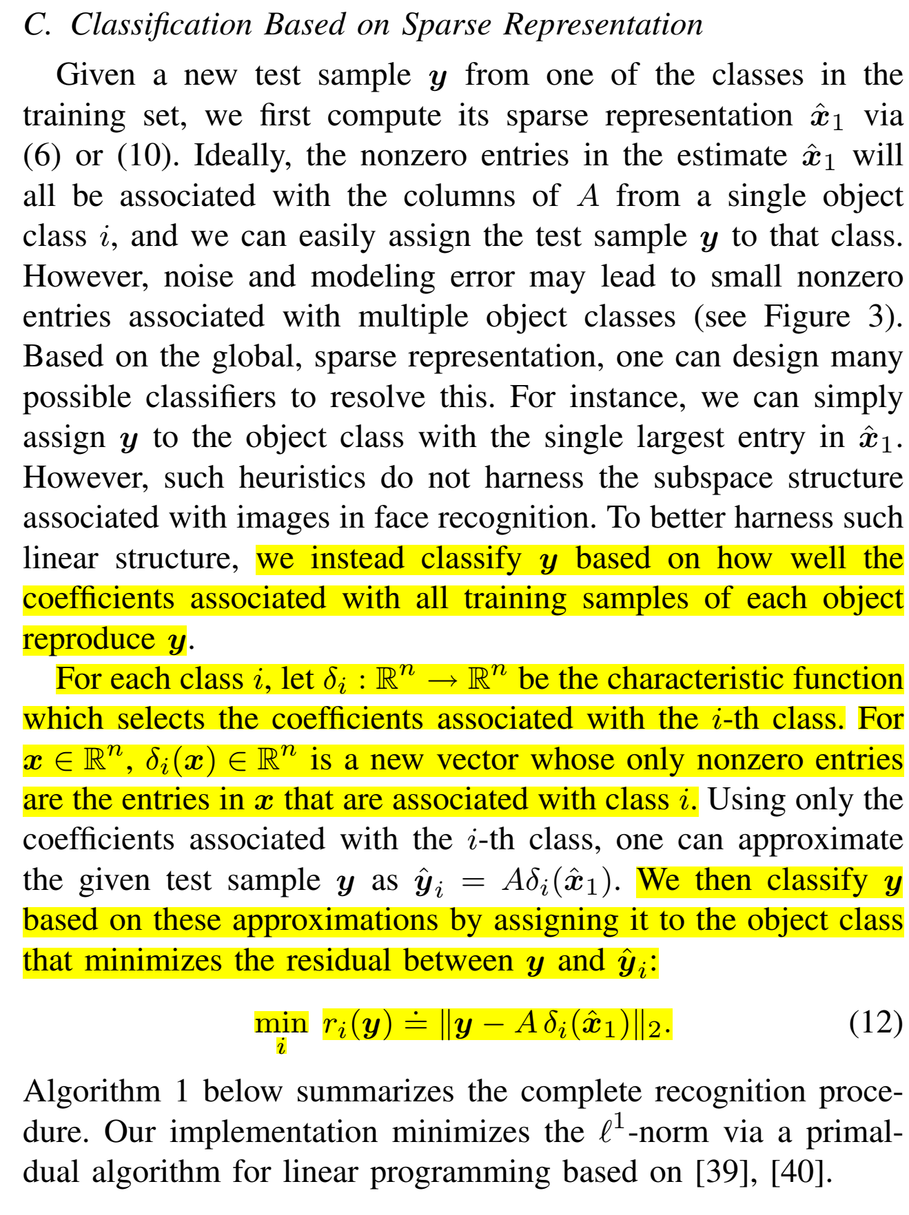 Robust Face Recognition via Sparse Representation_robust face recogitin via sparse-CSDN博客