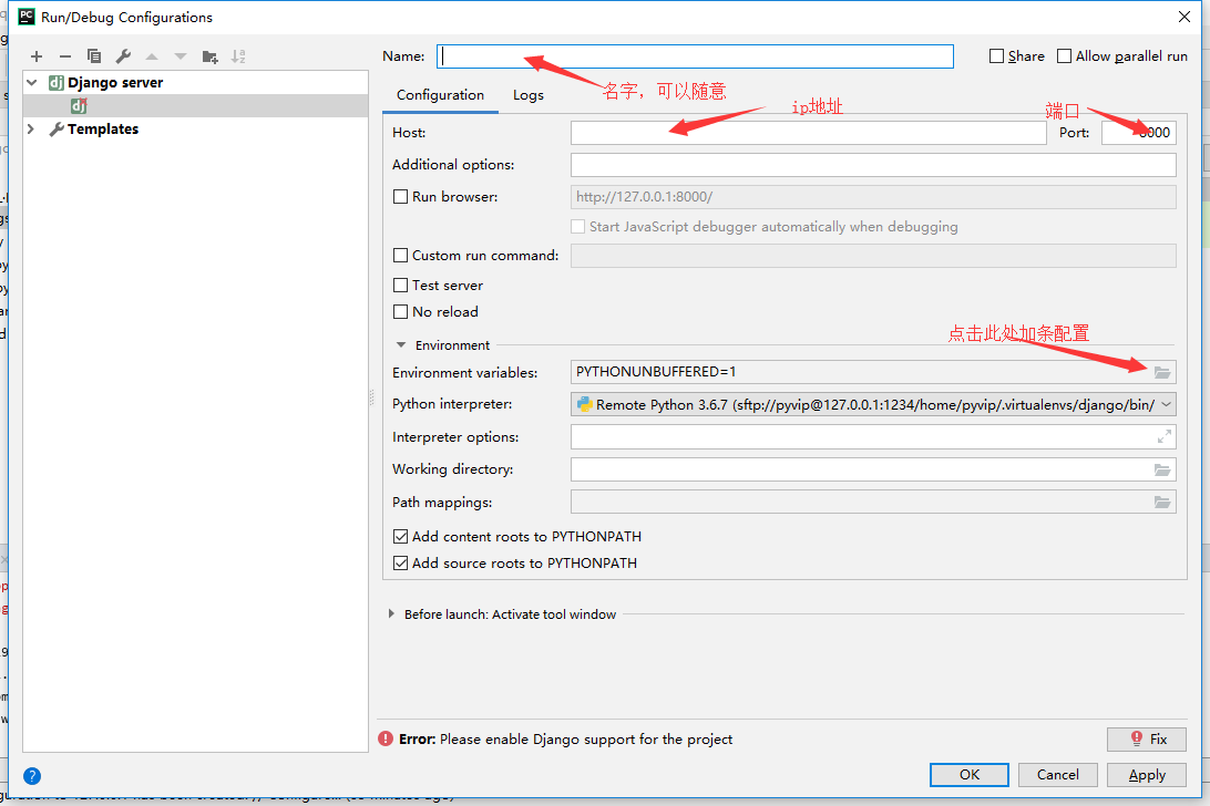 配置PyCharm启动Django项目_pycharm没有fix-CSDN博客
