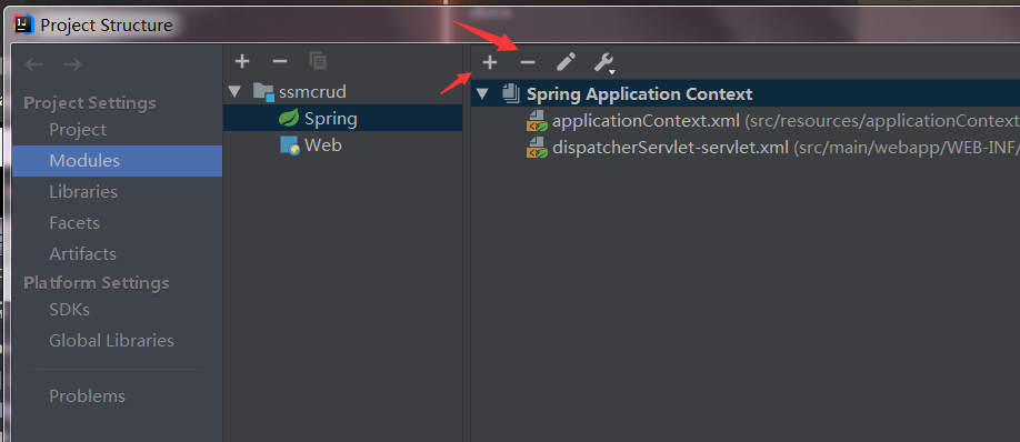 Idea整合SSM框架 applicationcontext in module file is included in 5 contexts_in module spring-ssm ...