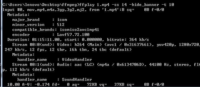 [总结]FFMPEG命令行工具之ffplay详解_ffmpeg 循环命令loop语法-CSDN博客