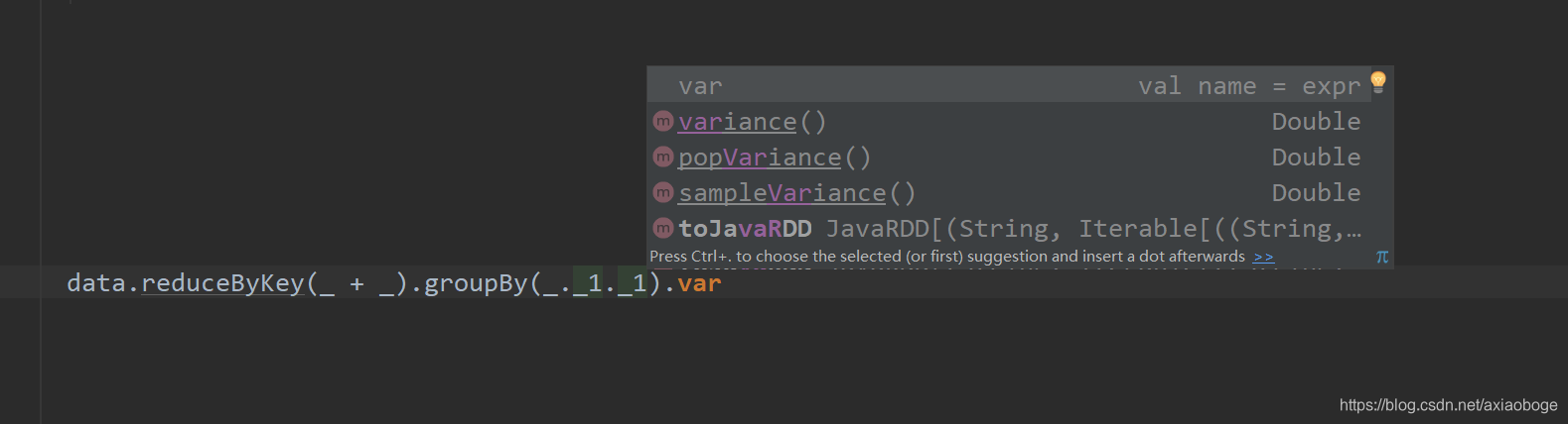 Scala创建变量自动推断类型idea Scala Var 不带类型 Csdn博客
