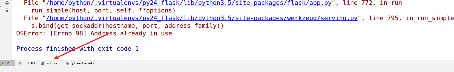 解决：OSError: [Errno 98] Address already in use-CSDN博客