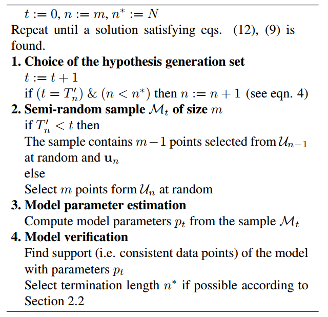 RANSAC的改进(1): 渐进一致采样 PROSAC(PROgressive SAmple Consensus)_prosac代码-CSDN博客