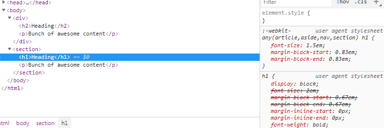 HTML5-part02—— 认识HTML5 和 语义化标签 _html语义化标签section-CSDN博客