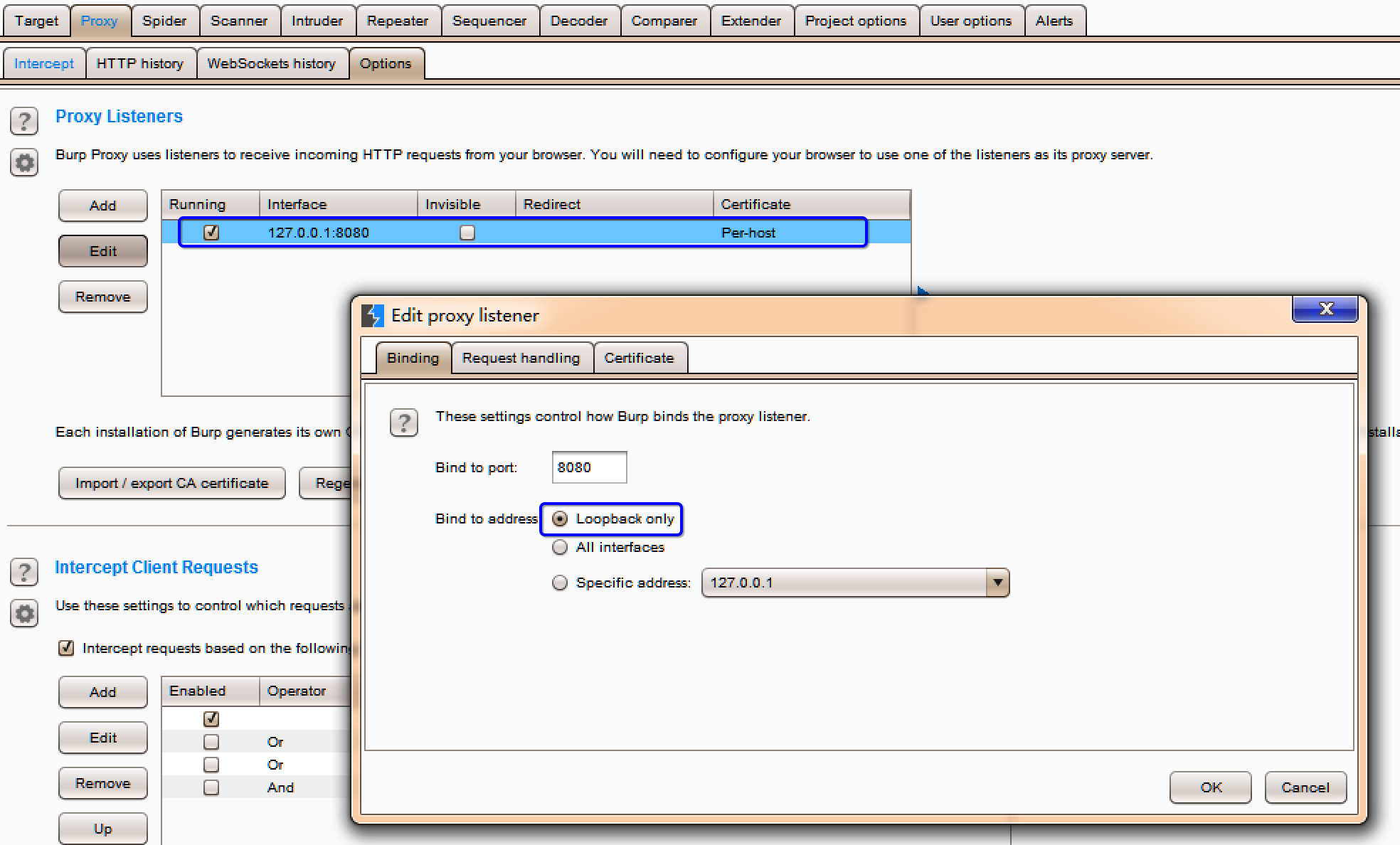 BurpSuite使用详解（一）Proxy功能_burpsuite v1.5.20设置proxy-CSDN博客