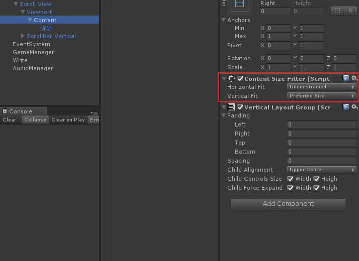 Unity依据文本内容自动扩展文本框+文本框上下滑动_unity text组件输入后位置上下移动-CSDN博客