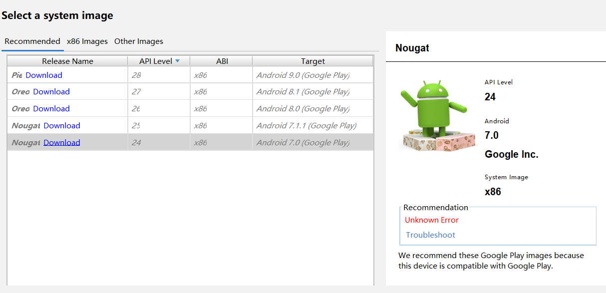 Android studio 虚拟机unknown error踩坑经历_androidstudio创建模拟器时unknown error-CSDN博客