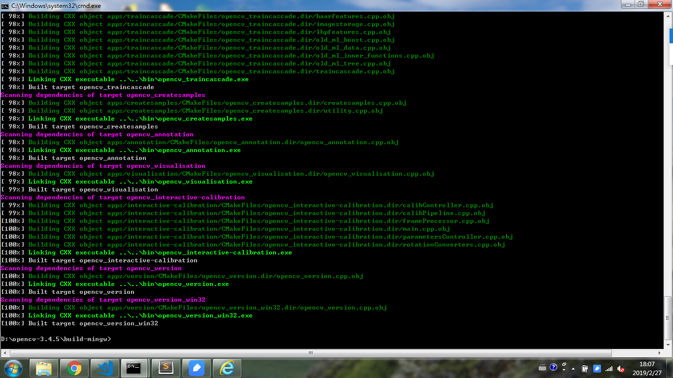 在Windows使用mingw32编译opencv_myan18的博客-CSDN博客_mingw编译opencv
