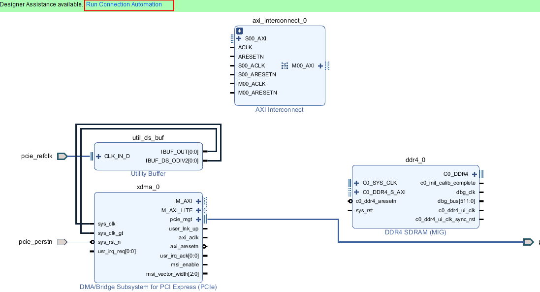 使用Block Design设计方法实现PCIe-DDR传输系统_pcie xilinx-CSDN博客