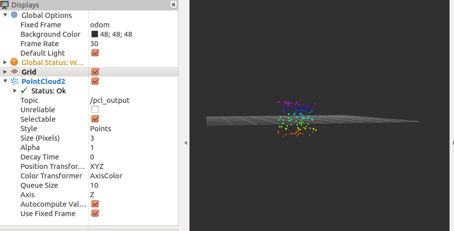 ROS创建点云数据并在rviz中显示_ros 笔记本用rviz 显示点云 卡-CSDN博客