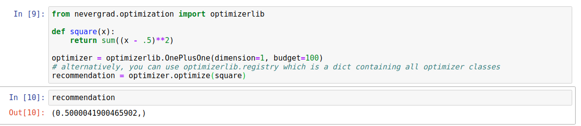 Nevergrad: 一个Facebook发布的derivative-free的开源优化工具包_derivative-free algorithm-CSDN博客