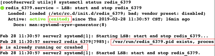 解决开启redis失败：/var/run/redis_6379.pid exists, process is already running or crashed问题-CSDN博客
