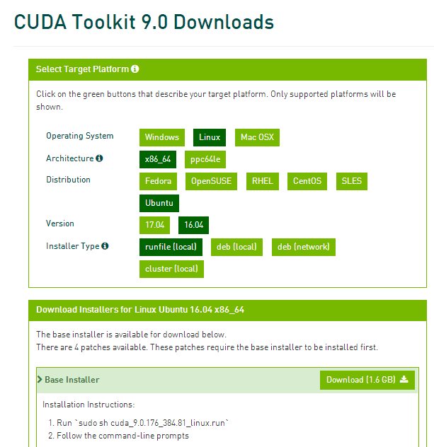 从零配置：Anaconada3-4.2.0+python3.5+CUDA9.0+ubuntu16.04+pytorch1.0.1 ...