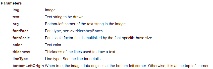 OpenCV中文字的插入和字体的选择（包括大小）_opencv加入文字文字内容 educoder文字左下角起始坐标(10,100)字体font文字大小-CSDN博客