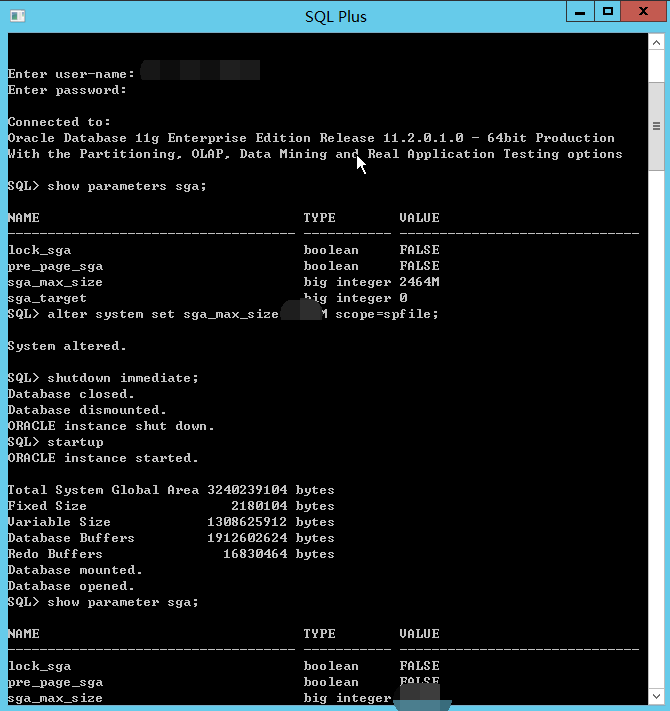 oracle 11G数据库实例增加内存_oracle给用户加内存-CSDN博客