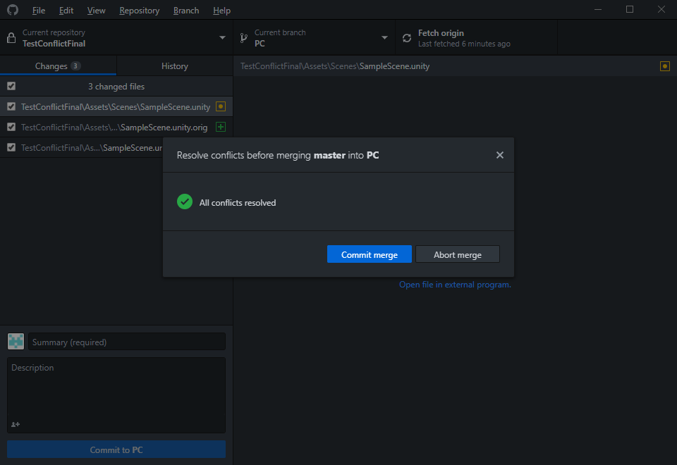 Unity,在GithubDesktop中使用UnityYAMLMerge解决合并时场景冲突的问题-CSDN博客