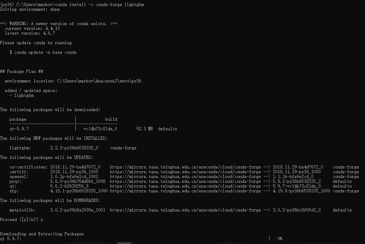 win10 anaconda用conda命令安装 lightgbm（不是用pip安装gbm）_conda lightgbm-CSDN博客