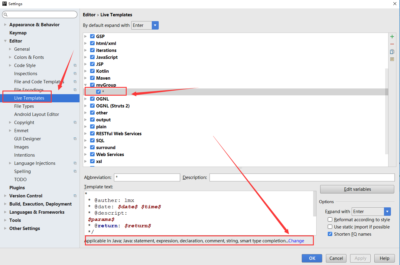 IDEA自定义方法注释模板_idea方法注释模版参数定义 methodparameters()-CSDN博客