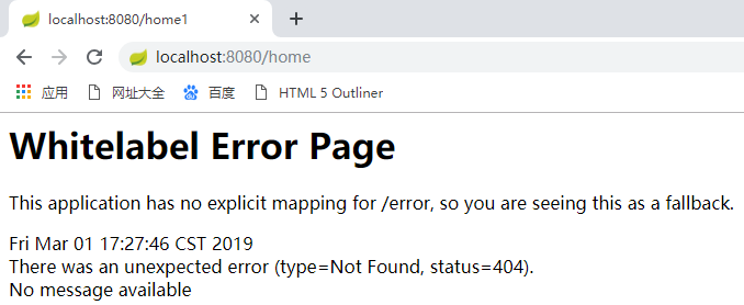 This Application Has No Explicit Mapping For Error So You Are Seeing This As A Fallback