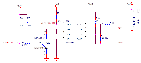 TTL转RS485电路(自动收发)---分享原理图及参考资料_ttl转485模块原理图-CSDN博客
