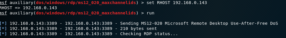 kali-蓝屏攻击（ms12-020）_kali蓝屏攻击-CSDN博客