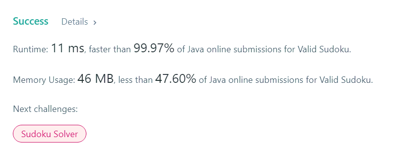 Leetcode第36题：valid Sudoku数独（java实现）数独薛定谔的格 Csdn博客