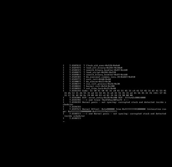 vmware安装ubuntu18.04总是 panic -not syncing:corrupted stack end detected inside schedule_ubuntu end ...