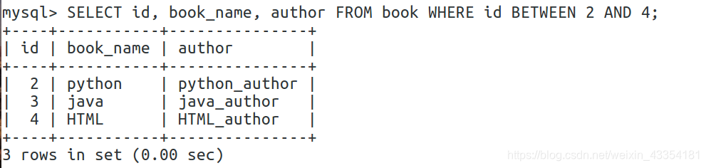 Mysql 基操教程五 Select 数据查看之大于、小于mysql 语法大于小于区间 Csdn博客