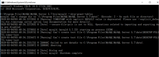 Windows10系统下忘记MySQL5.7的root密码怎么办（详细版教程，亲测可用）？_win10 mysql5.7忘记root密码-CSDN博客