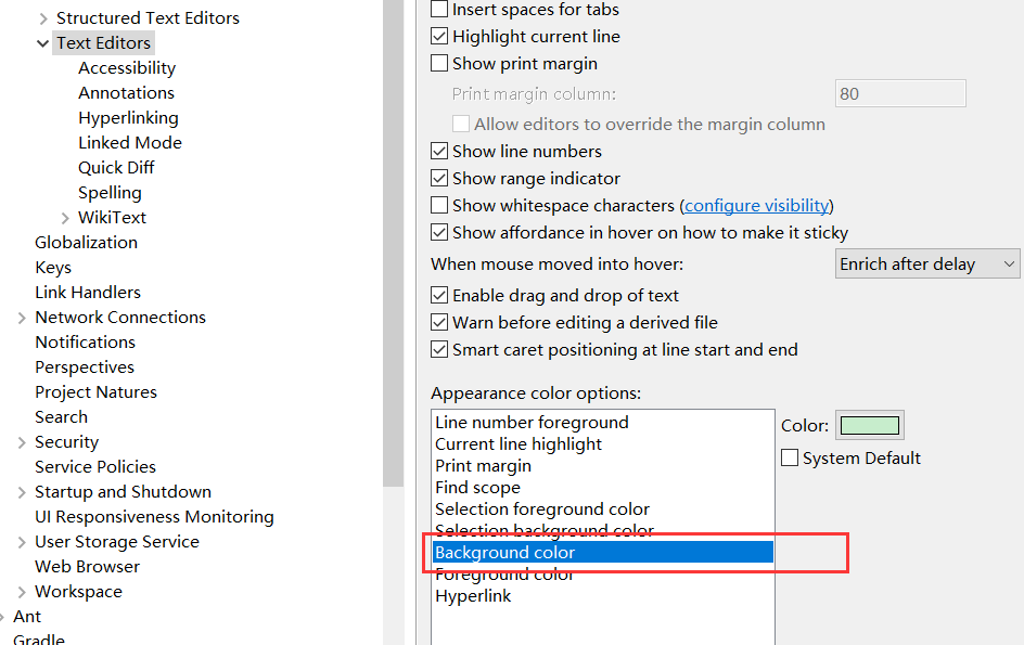 Eclipse背景颜色设置（设置成豆沙绿色保护眼睛）_mac eclipse 保护色-CSDN博客