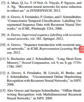 (7) [IEEEAcoustic13] SPEECH RECOGNITION WITH DEEP RECURRENT NEURAL ...