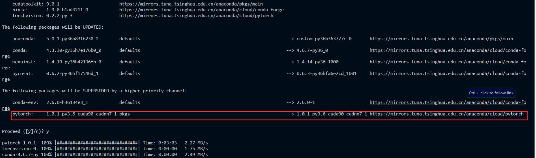 conda安装Pytorch下载过慢解决办法(11月26日更新ubuntu下pytorch1.3安装方法)_ubuntu下载pytorch太慢-CSDN博客