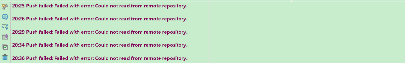 idea提交代码码云出现Push failed: Failed with error: Could not read from remote repository_idea ...