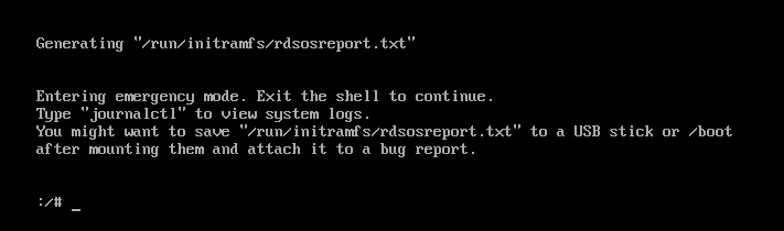 CentOS虚拟机断电或强制关机，再开机出现问题：Entering emergency mode. Exit the shell to continue._entering emergency ...