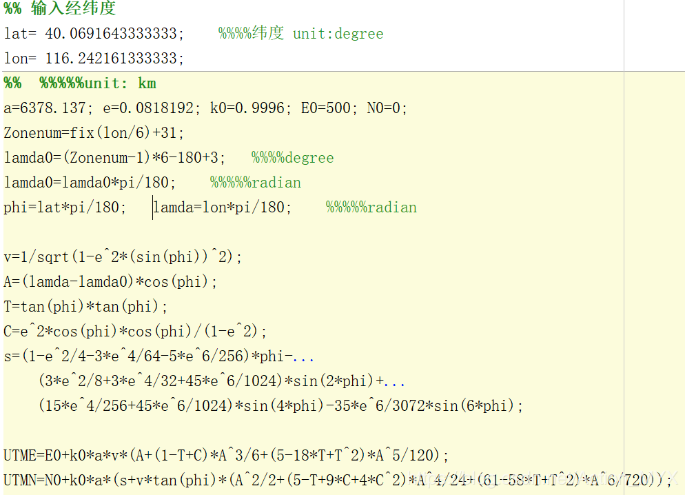 GPS坐标转换：经纬度转UTM坐标（Matlab程序）_matlab utm坐标-CSDN博客