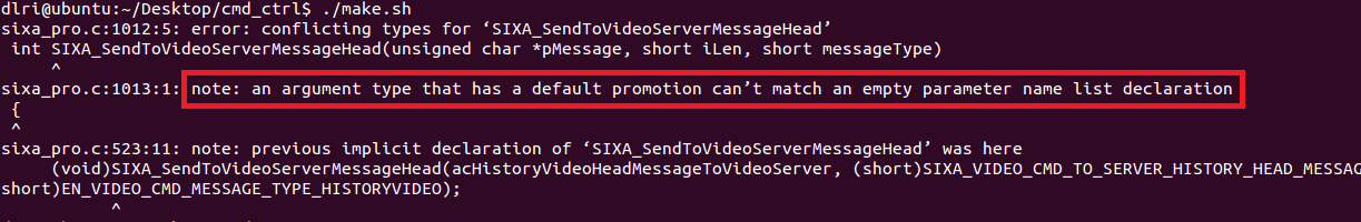 “note: an argument type that has a default promotion can’t match an empty parameter name list”解决 ...