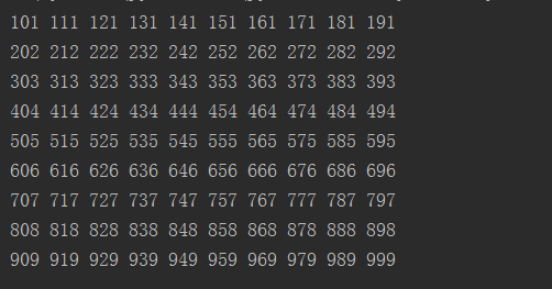 Python代码打印100 999之间的回文数100到999之间有重复数字的数 Csdn博客 