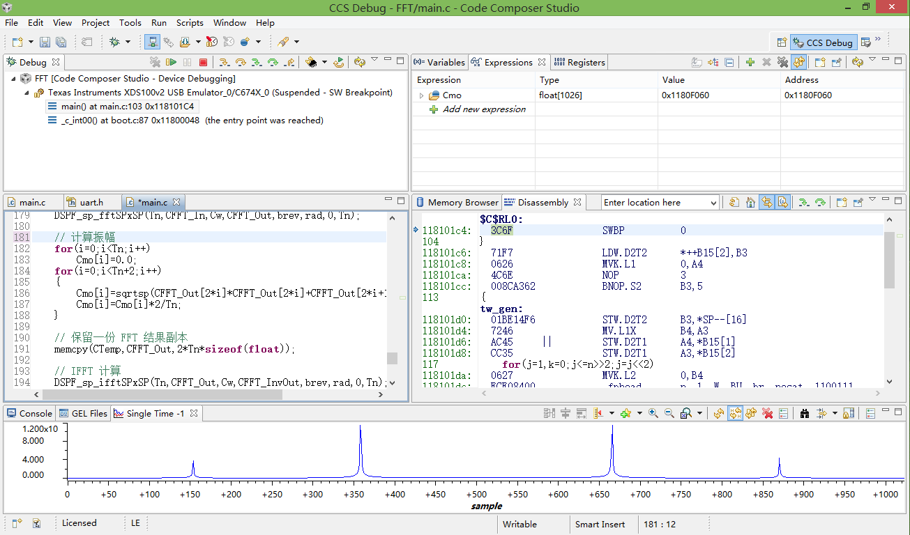 【学习分享】6 TMS320C6748开发板算法Demo例程演示（一）_Tronlong818的博客-CSDN博客_tms320c6748开发板例程