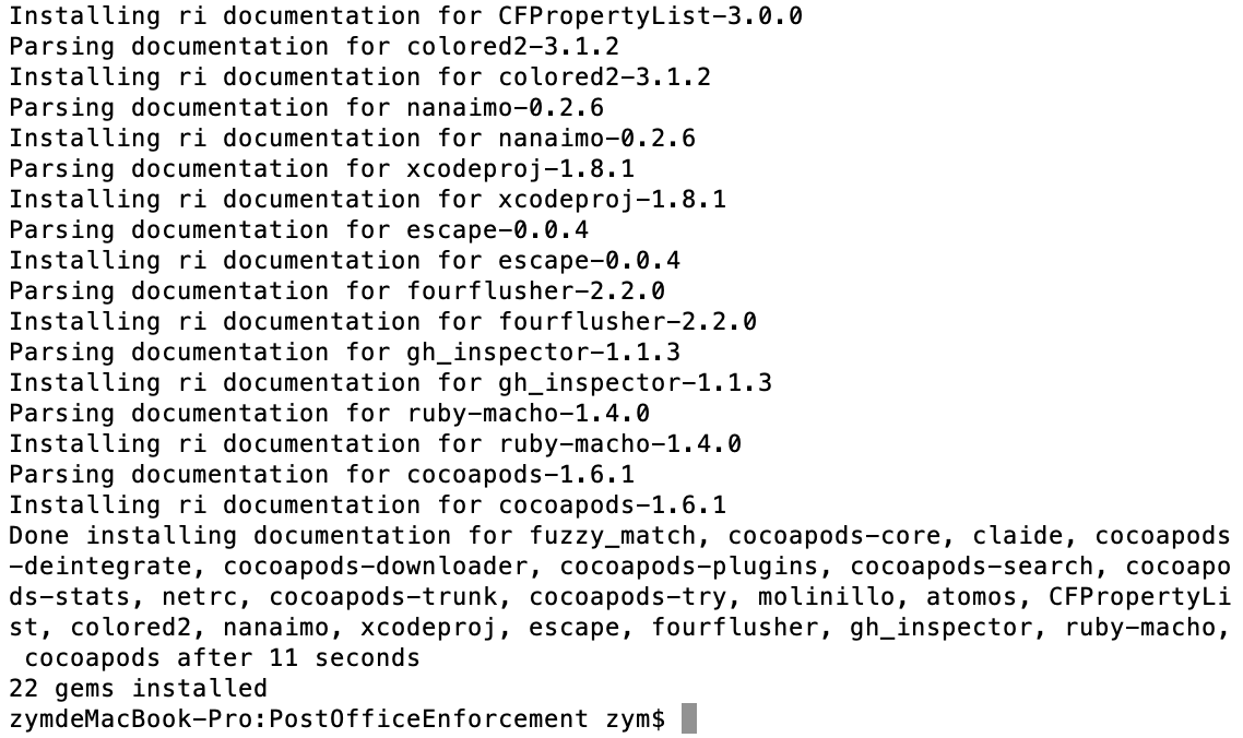 Mac OS中安装cocoapods_安装pod-CSDN博客