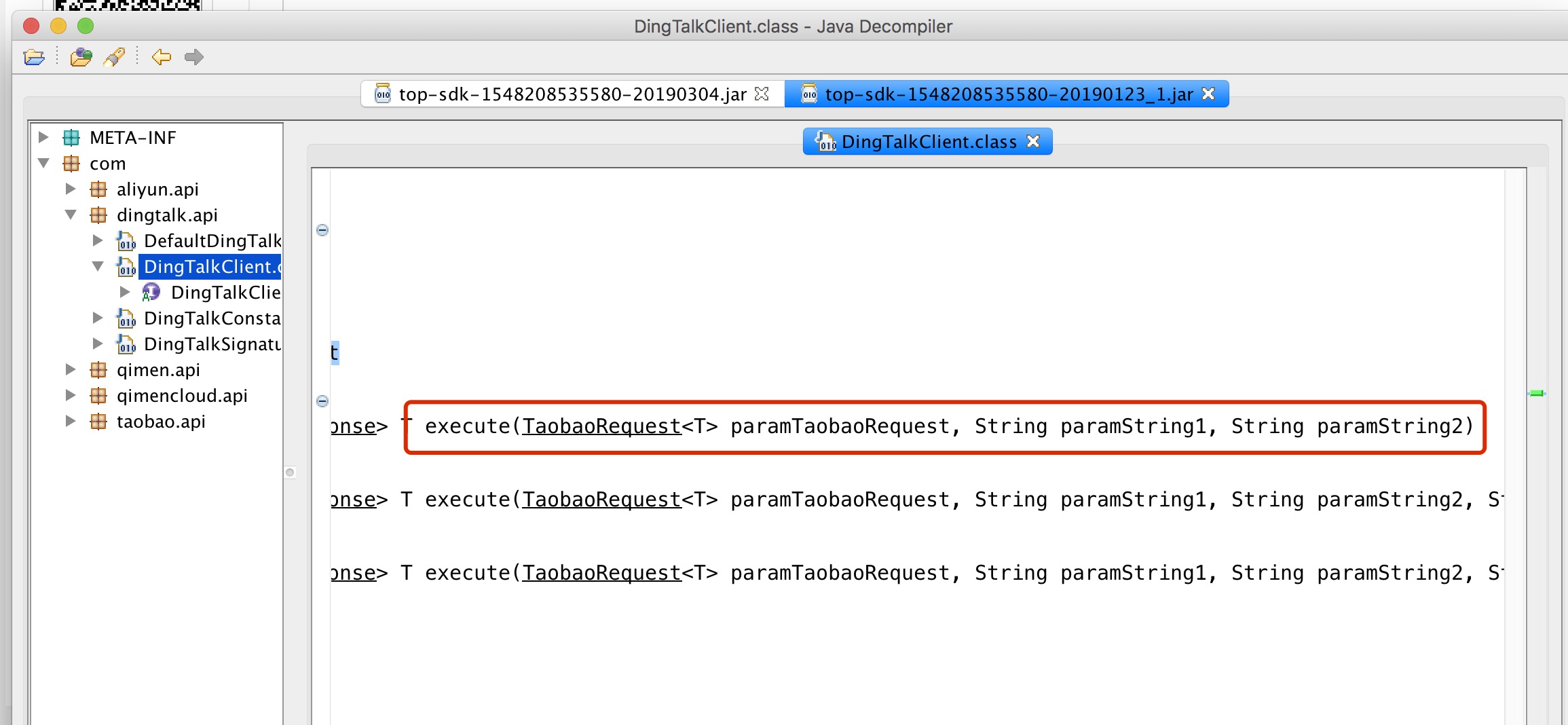 com.dingtalk.api.DingTalkClient类中得方法找不到的问题-CSDN博客