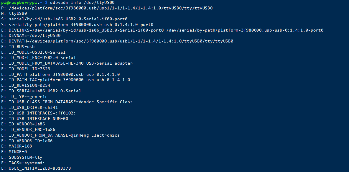 linux树莓派下固定USB串口设备号（防止设备重复挂载、导致串口号改变，保证对外接设备信息稳定读取） - 蒋程扬的博客 - CSDN博客